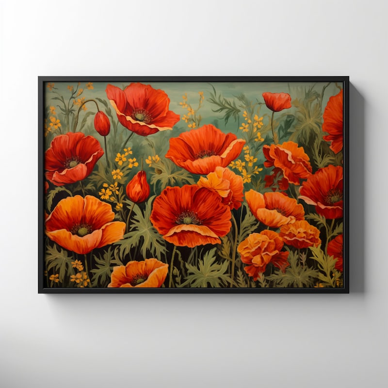 Poppy Art Print - Etsy