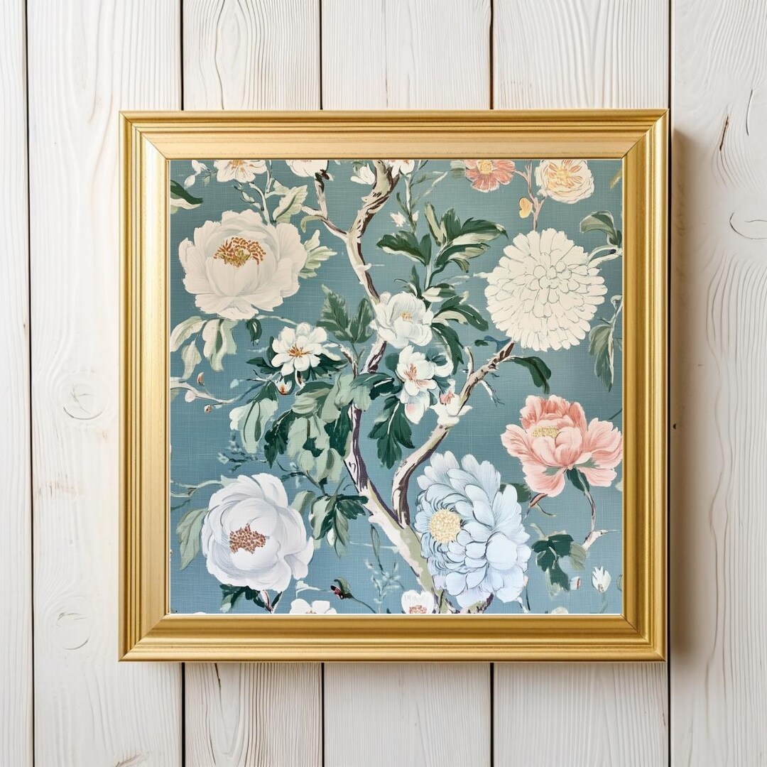 Square Floral Print, Printable Antique Roses Art Print, Romantic French ...