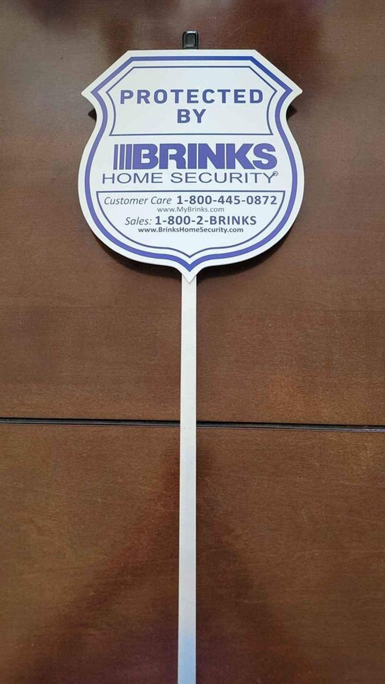 1 Brinks Home Security Yard Sign - Etsy
