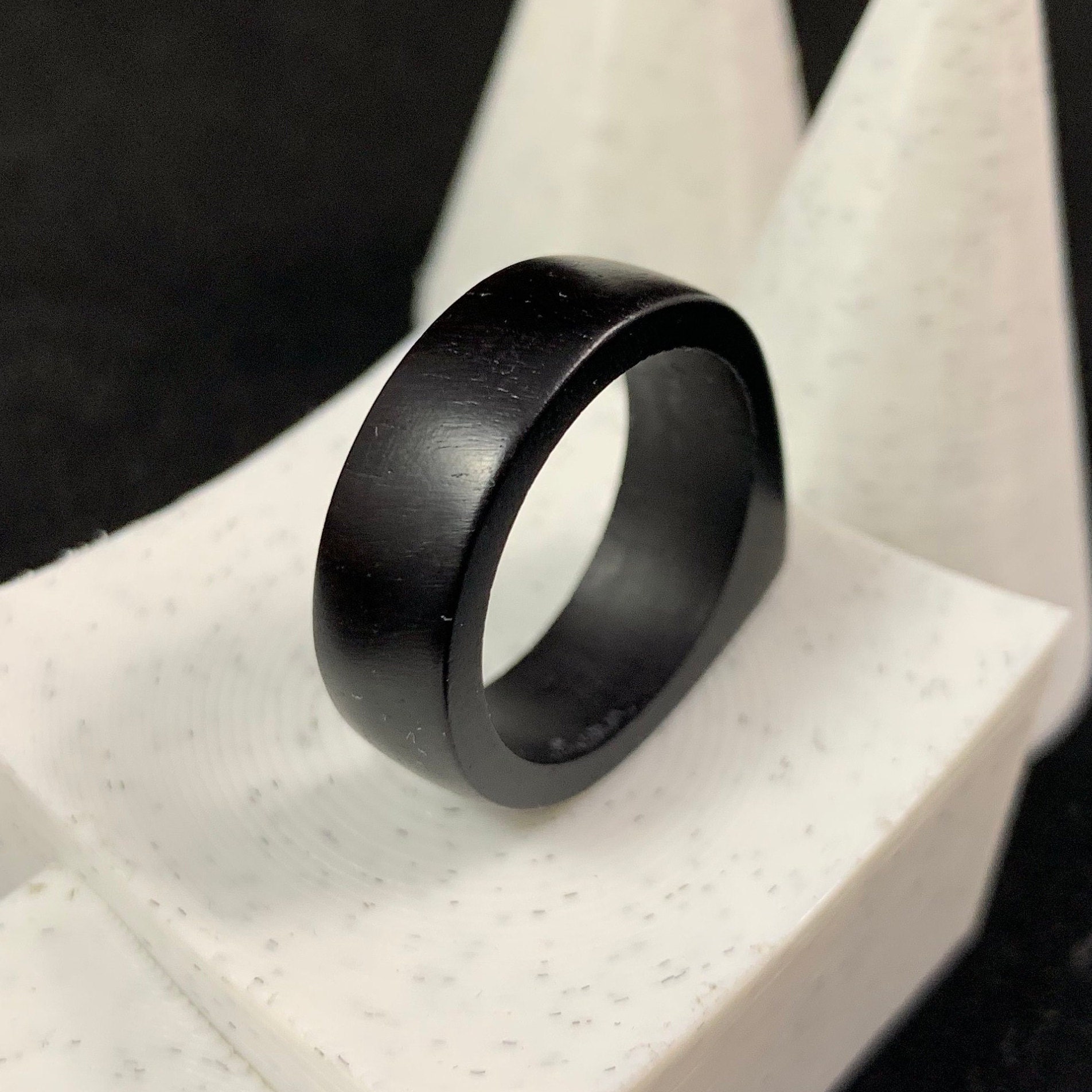African Blackwood Wood Ring Pointed Custom Handmade - Etsy Canada