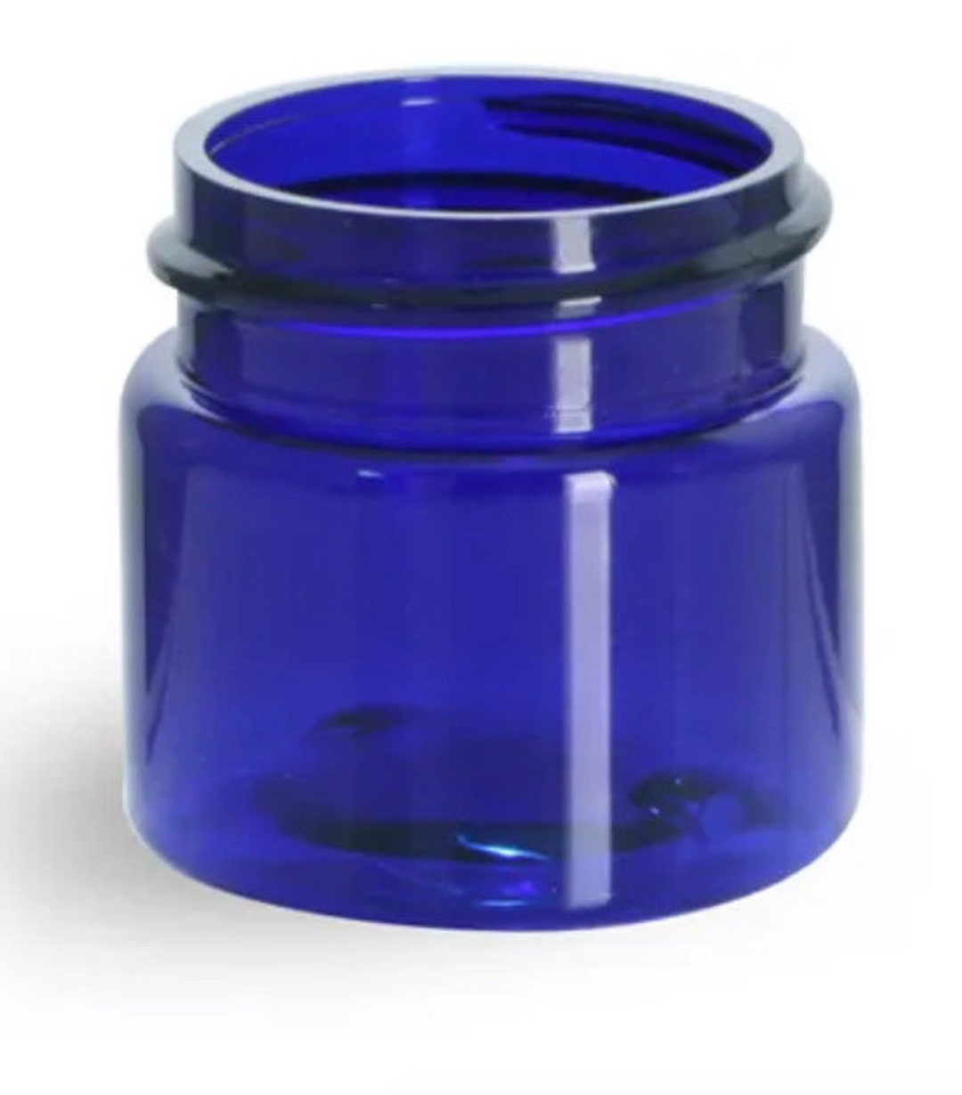 1/2 Oz Blue Plastic Jars BULK, Caps Not Included (multiple Pk) 33/400 ...