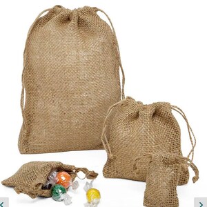 Rough Natural Burlap Drawstring Gift Bags 10 X 12 In - Etsy