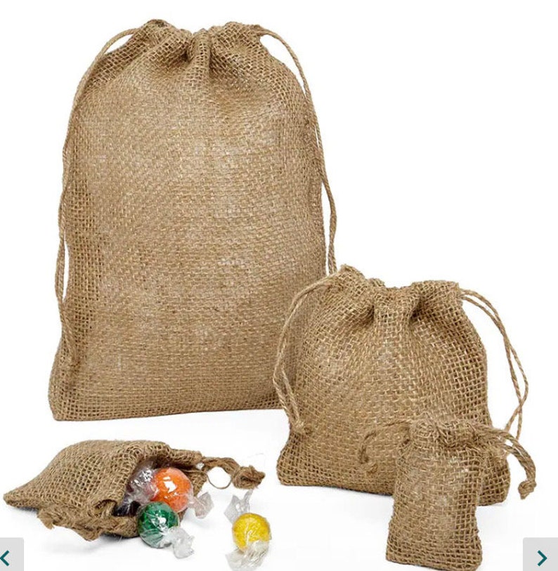 Rough Natural Burlap Drawstring Gift Bags 10 X 12 In - Etsy