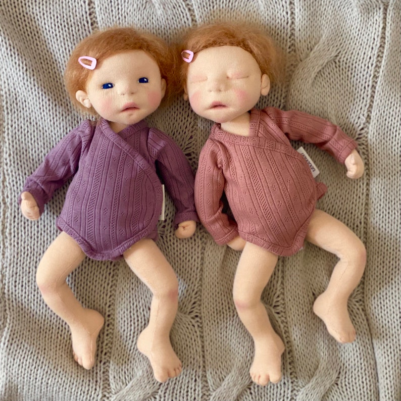 Waldorf Doll Twin Babies yuma & Zoe 12.6 - Etsy