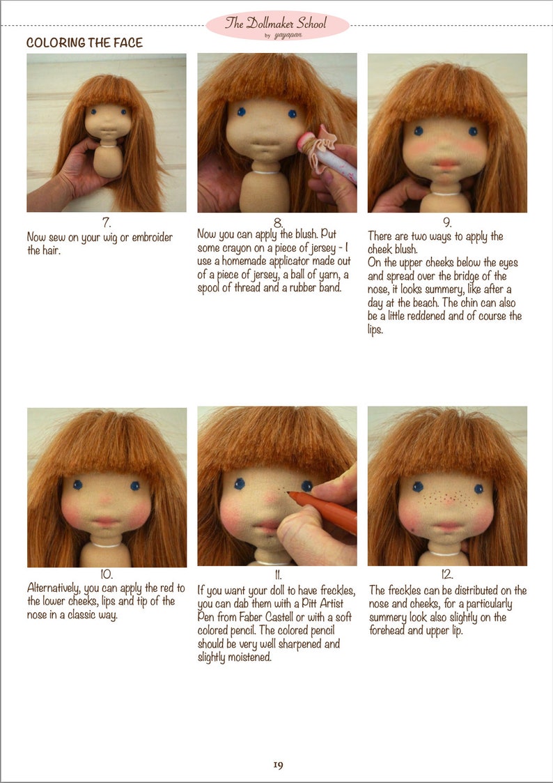 Modeling Facial Features - DIY Instructions on Needle Felting Doll's ...