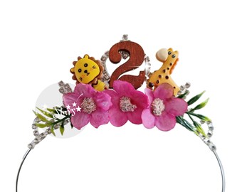 Cheetah Ears and Tail Set Jungle Safari Zoo Animal Headband Birthday ...