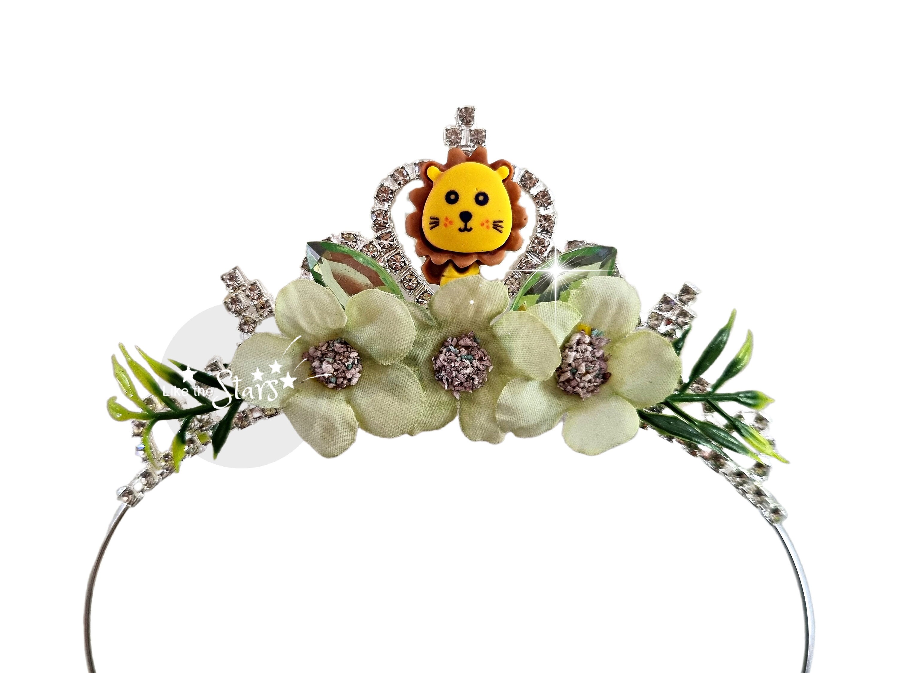 Wild Safari Crown, Wild One Birthday Girl Outfit Crown, Animal Birthday ...