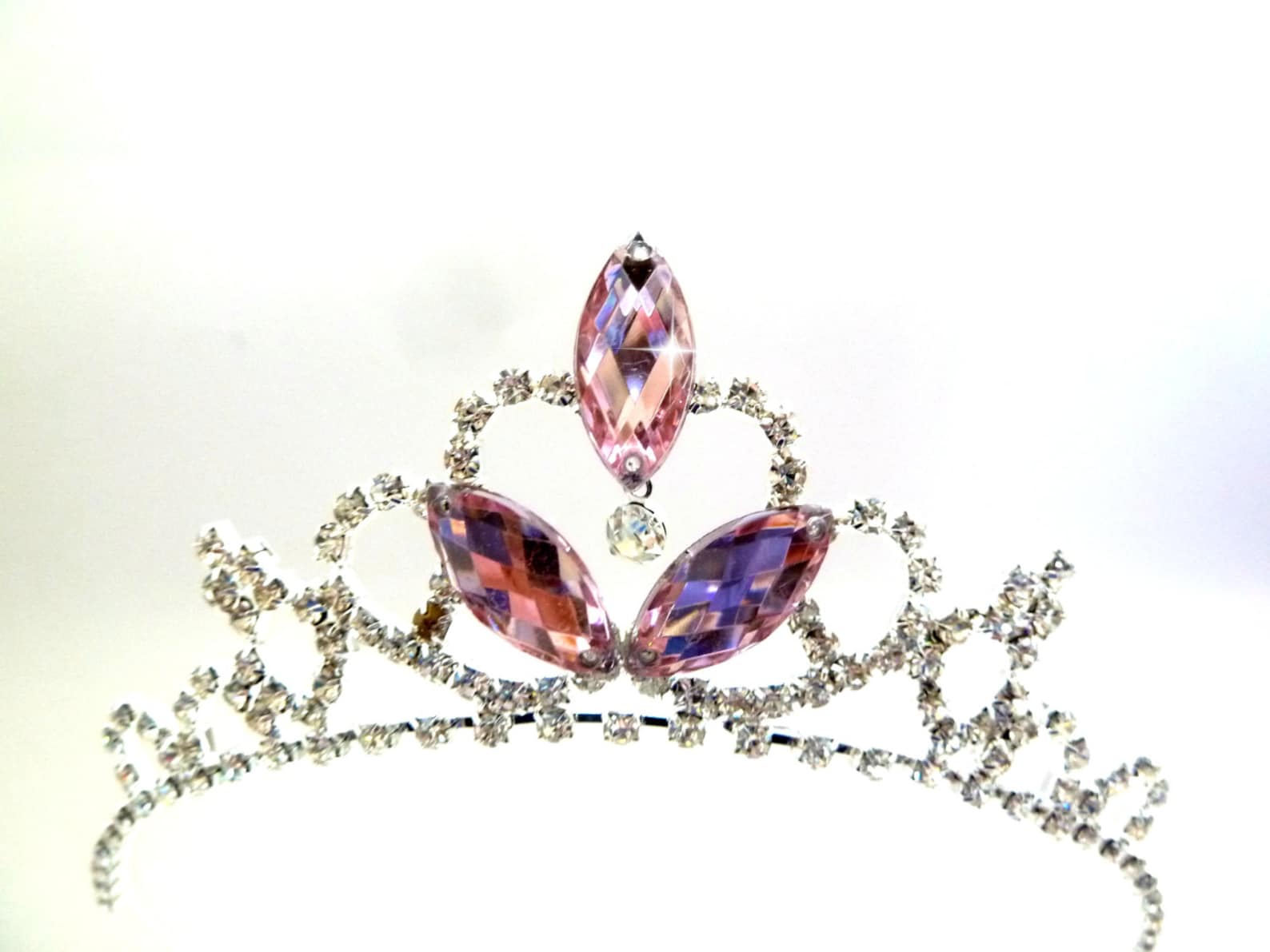 Pink Rhinestone Tiara Princess Tiara Ballerina - Etsy