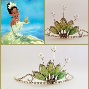 Princess & the Frog Tiara ,princess Tiana Tiara, Green Princess Tiana ...