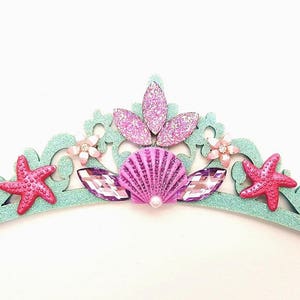 Mermaid Crown ,under the Sea Crown, Beach Party Crown, Summer Party ...