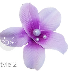 The Isabella Madrigal Purple Flower Hair Clip, Encanto Head Flower ...