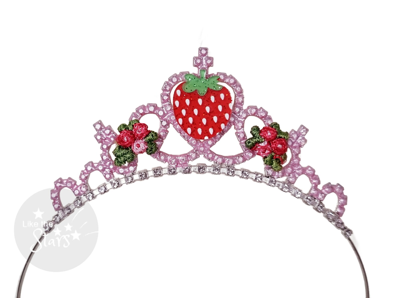 Brabus Strawberry Crown First 1st Birthday Tiara Headband, Berry First ...