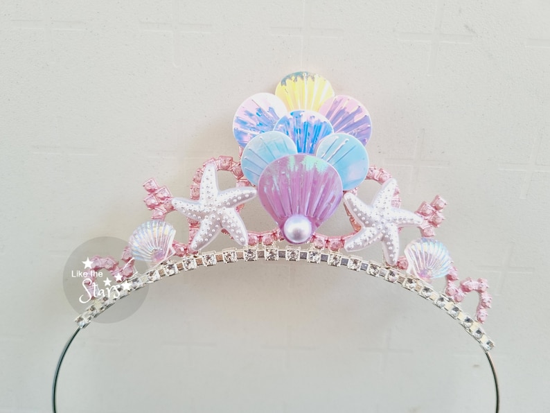 Scale Crown Mermaid Girls Birthday Tiara Crown Mermaid, Mermaid Crown ...