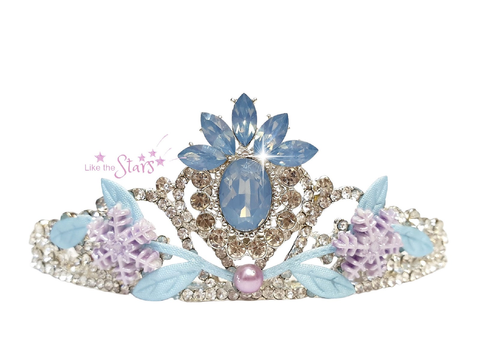 Elsa Frozen 2 Blue Dress Tiara Crown Elsa Snowflake Crown - Etsy