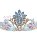 Elsa Frozen 2 Blue Dress Tiara Crown Elsa Snowflake Crown - Etsy