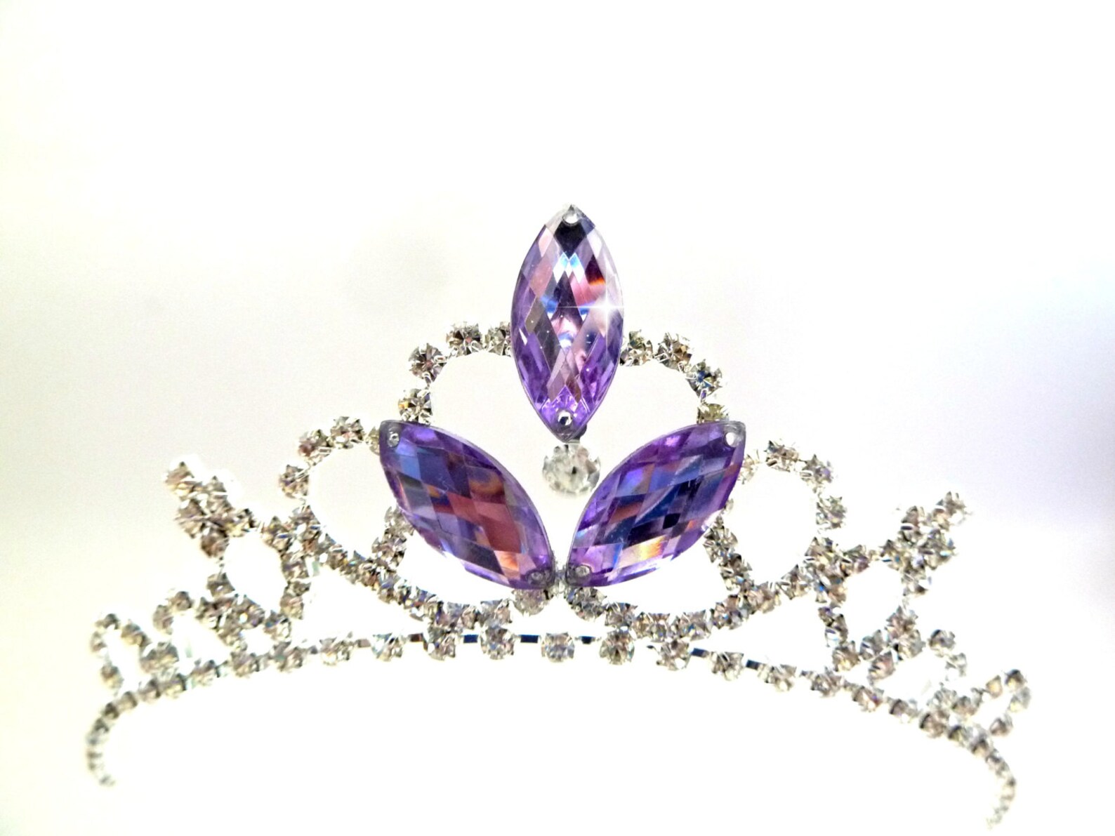 Rhinestone Crown Purple purple Crown purple Tiara PRINCESS - Etsy Canada