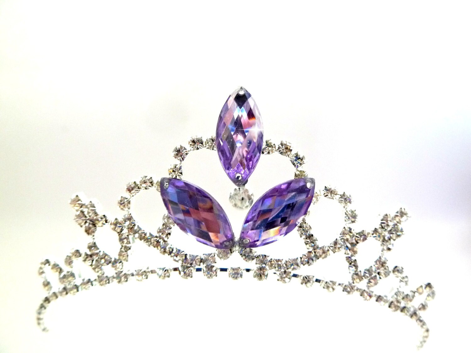 Rhinestone Crown Purple purple Crown purple Tiara PRINCESS - Etsy Canada