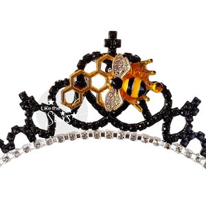 Honey Splash Bee Honeycomb Crown for Queen Bee Outfit, Bee Day Shirt ...