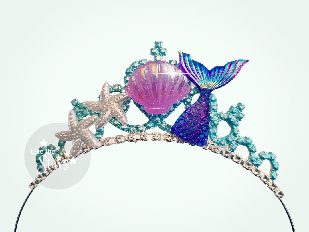 Sea Shell Mermaid Birthday Tiara the Little Mermaid Metal - Etsy