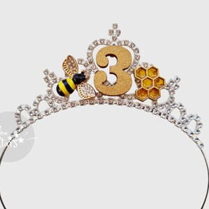 Brabus Queen Bee Birthday Party Crown, My 1st Bee Day Crown, Sweet to ...
