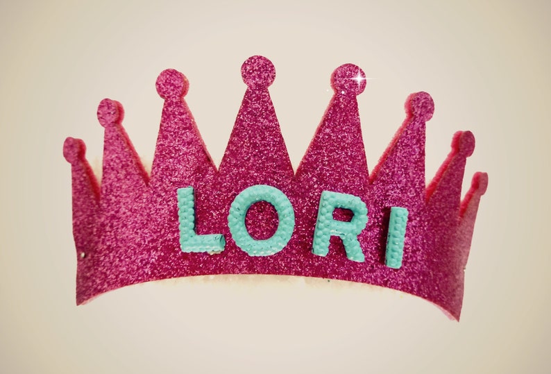 Baby Birthday CrownPersonalized Name Crown Girl Birthday | Etsy