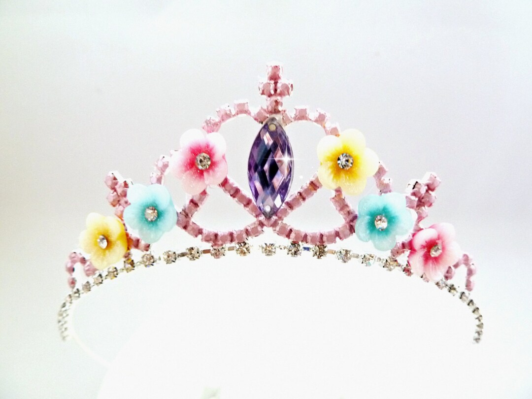 Rapunzel Crown, Rapunzel Hair Flower Crown , Birthday Crown, Princess ...