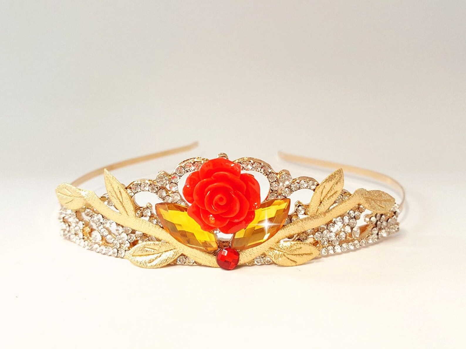 Princess Belle Birthday Crown Fits Princess Belle Outfit - Etsy