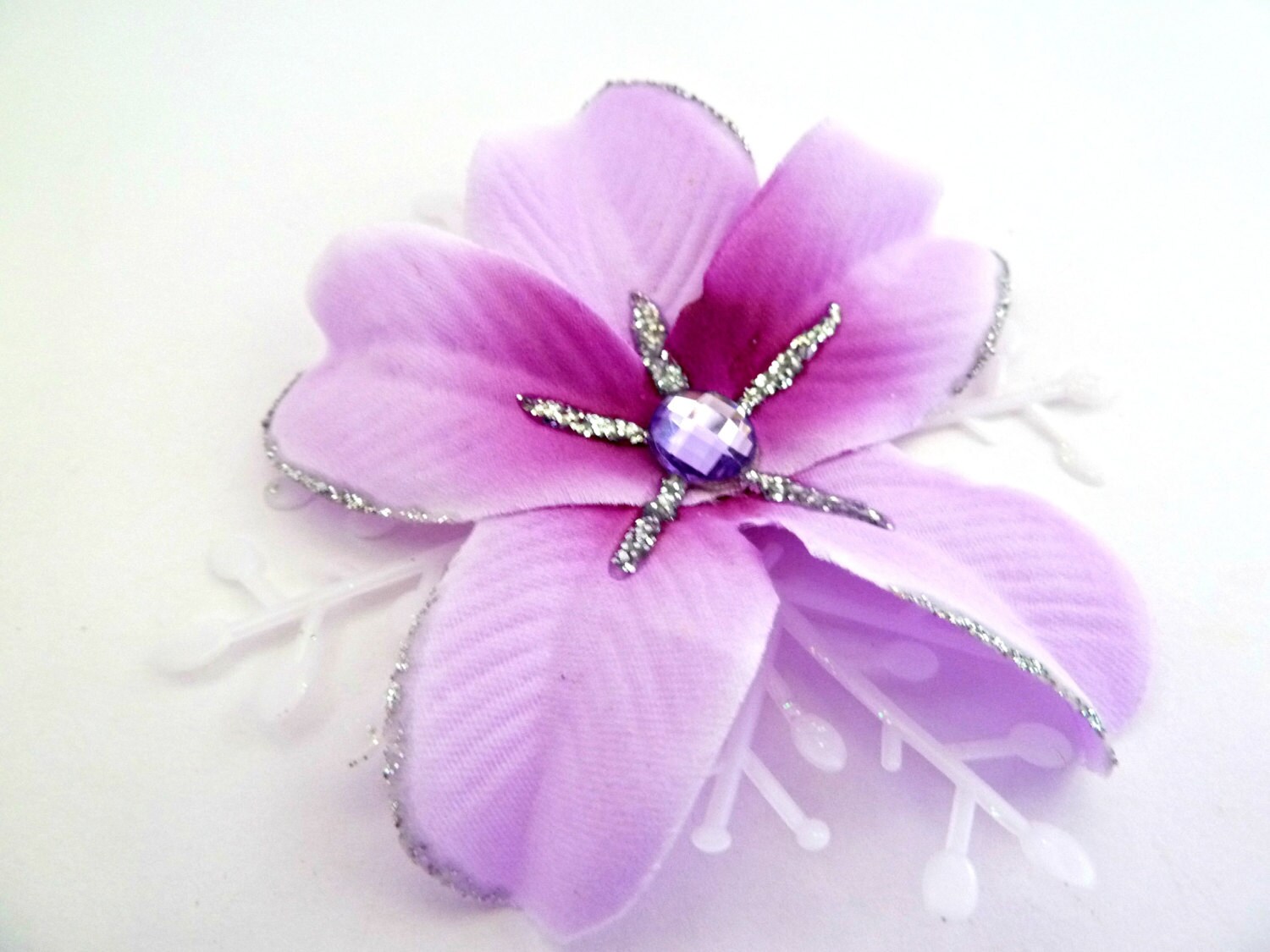 Frozen Fever Elsa Purple Hair Flower Elsa Purple Flower Hair | Etsy