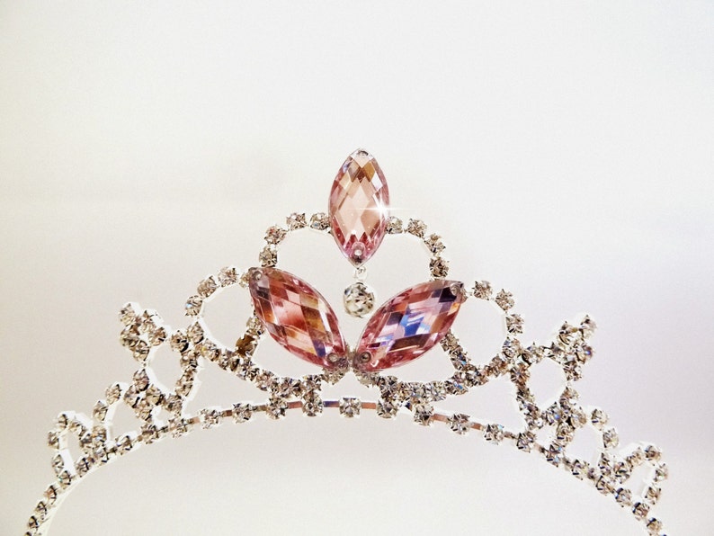 Pink Rhinestone Tiara Princess Tiara Ballerina - Etsy