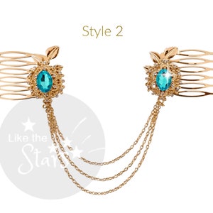 Jasmine Aladdin Gold Leaf Hair Chain ,jasmine Aladdin Hair Chain ...