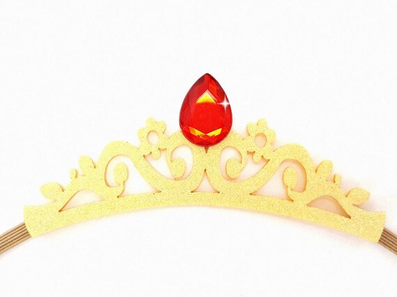 The Beauty the Beast Birthday Party Princess Belle Crown Birthday Party Favor princess Belle Tiara Party Favor PRINCESS PARTY FAVORS Etsy UK