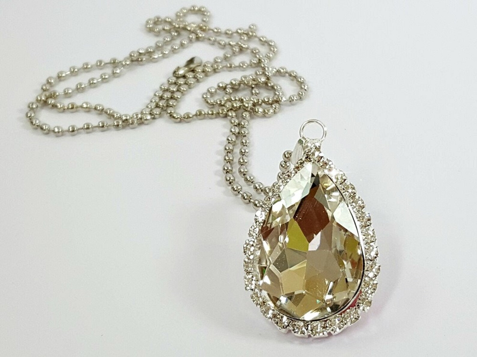 FROZEN ELSA Crystal Charm Necklace Queen Elsa Necklace | Etsy