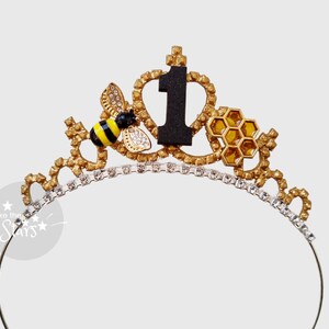 Brabus Queen Bee Birthday Party Crown, My 1st Bee Day Crown, Sweet to ...