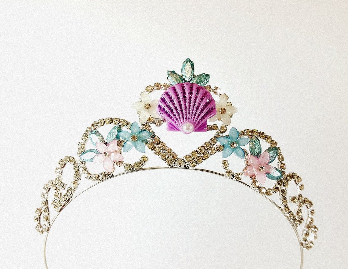 The Little Mermaid Crown Mermaid Party Crown Fits Mermaid | Etsy