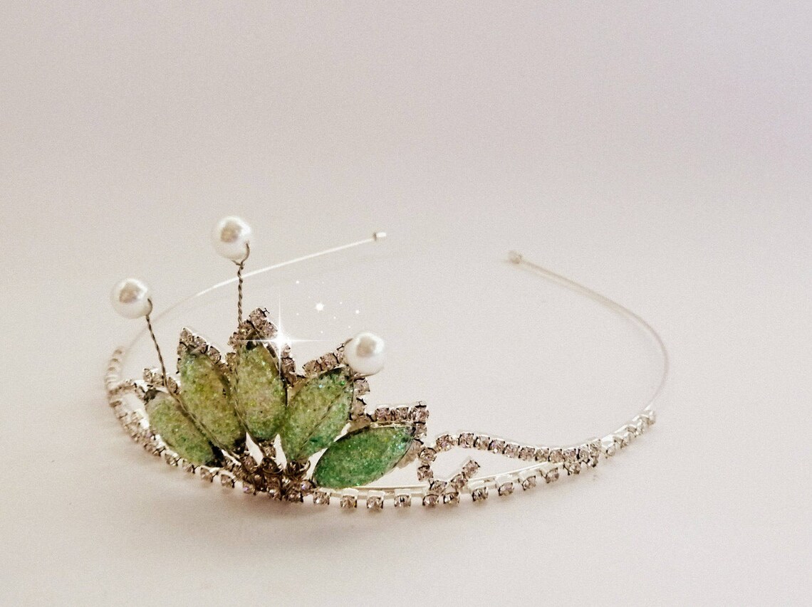 Princess and the Frog Tiara princess Tiana Tiaragreen | Etsy