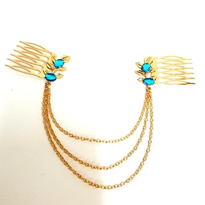 Jasmine Aladdin Gold Leaf Hair Chain ,jasmine Aladdin Hair Chain ...