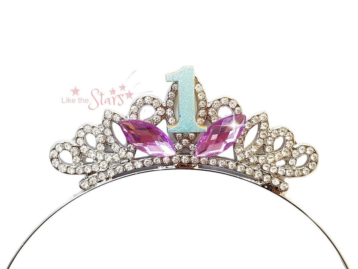 Princess Birthday Tiara Personalized Birthday Crown Headband - Etsy