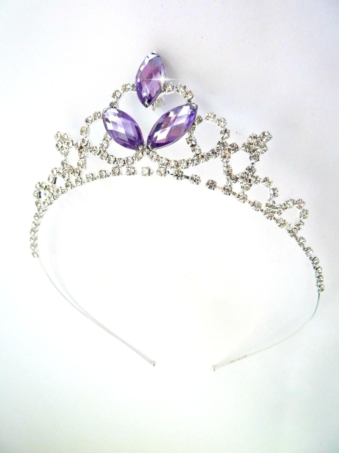 Rhinestone Crown Purple purple Crown purple Tiara PRINCESS - Etsy Canada