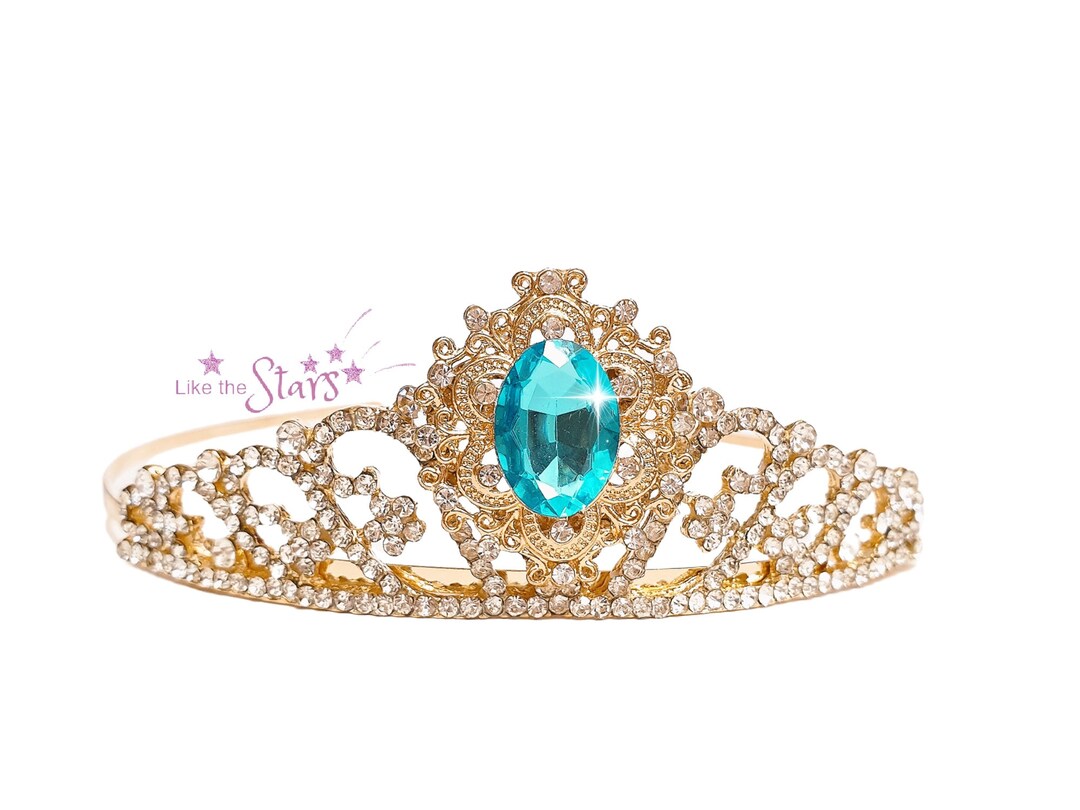 Princess Jasmine GOLD CROWN Fits Jasmine Outfit, Birthday Jasmine ...