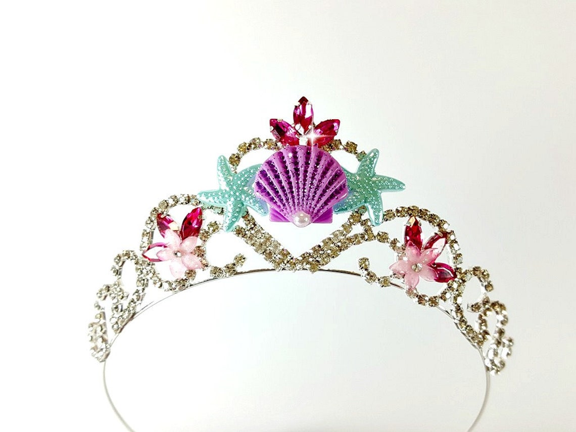 The Little Mermaid Crown Mermaid Party Crown Fits Mermaid | Etsy