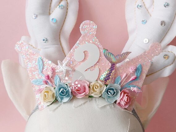 Mermaid Birthday Crown Headband Mermaid Birthday Party Crown - Etsy