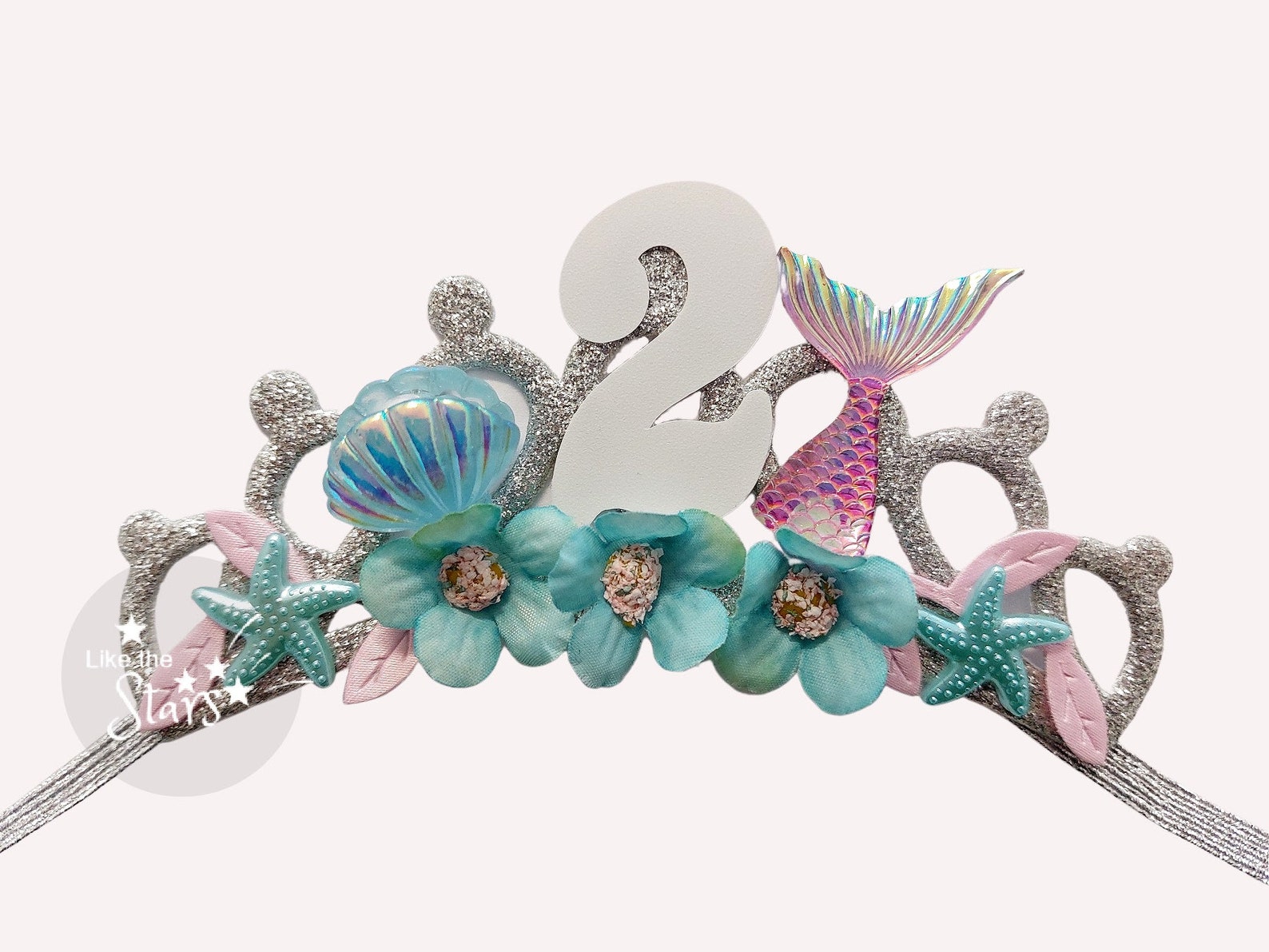 1st Mermaid Birthday Crown Personalized Birthday Crown - Etsy