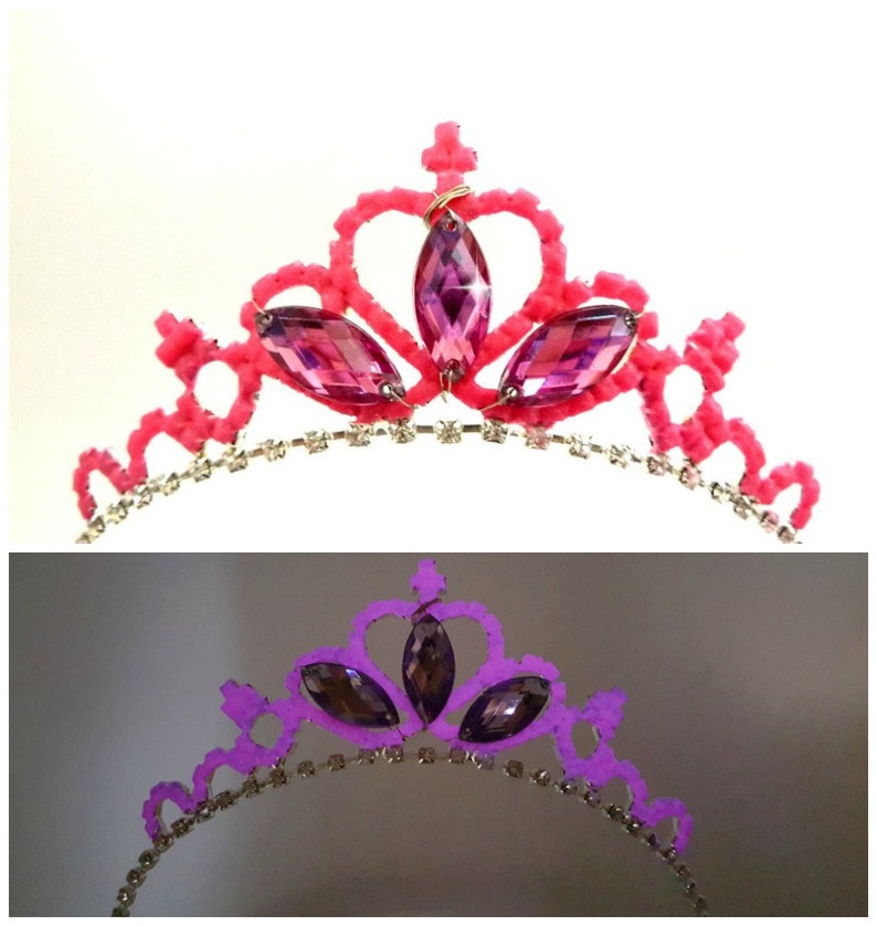 Pink Tiara Glow in the Darkglowing Tiaraadult Birthday | Etsy