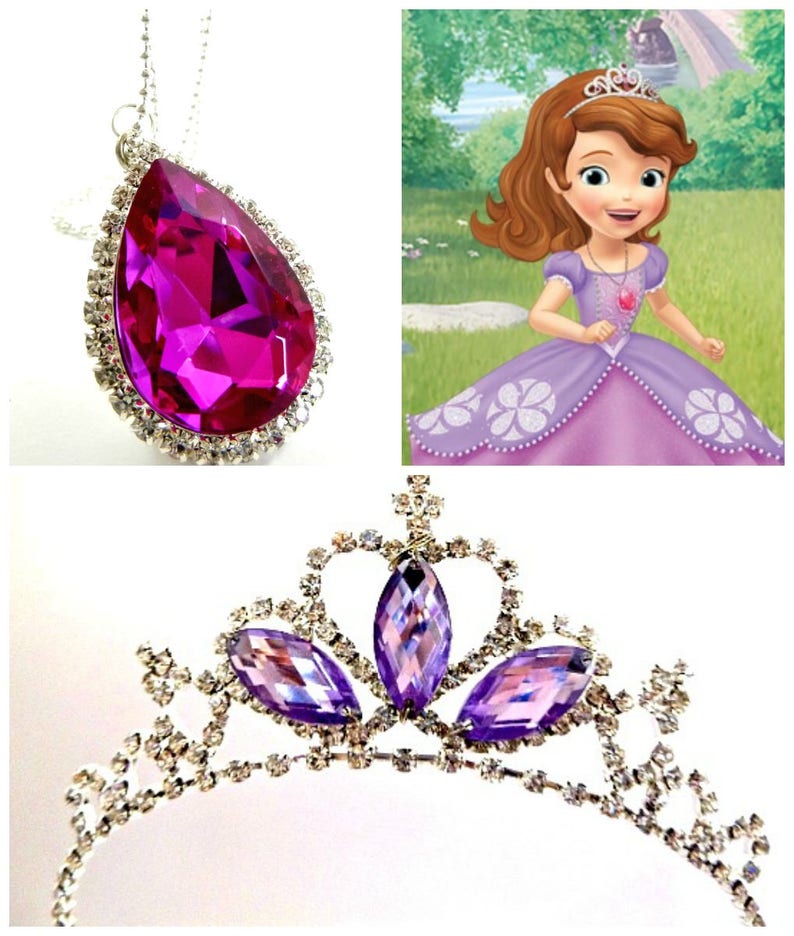 Sofia the First New Look Pink Amulet PRINCESS SOFIA Crown & | Etsy