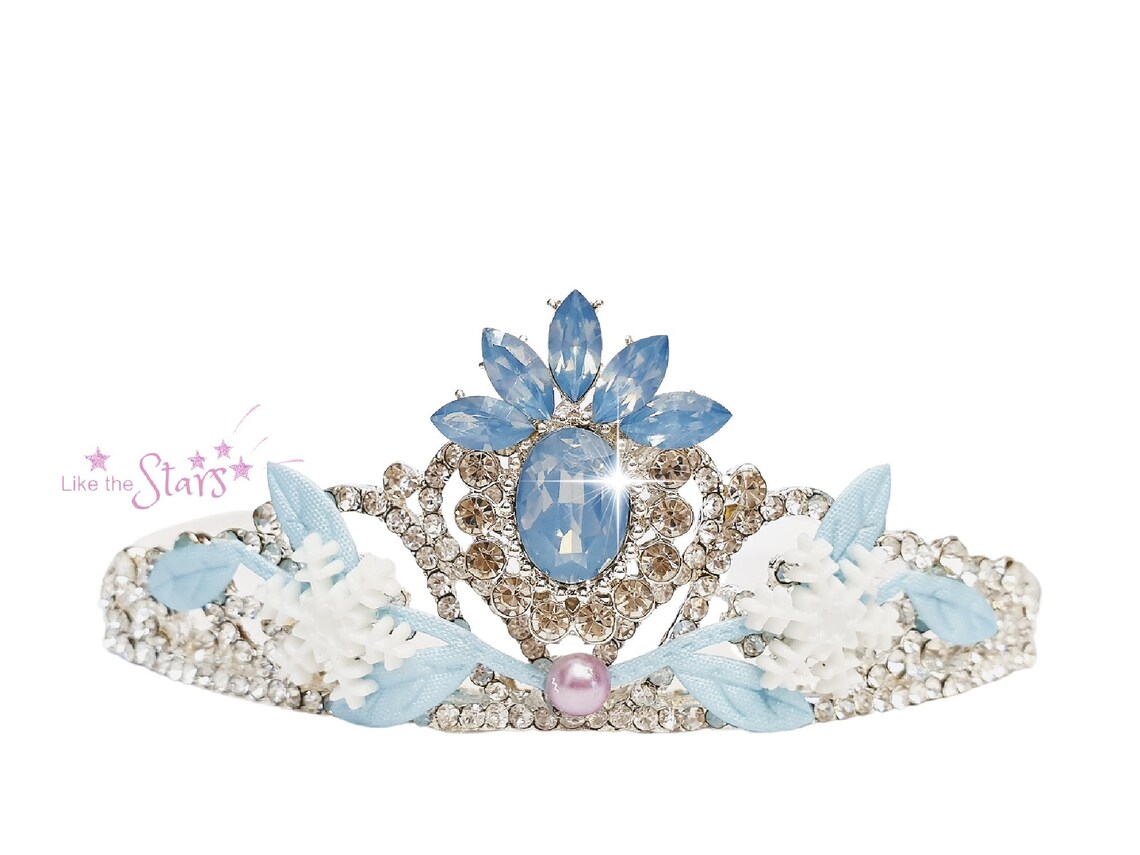 Elsa Frozen 2 Blue Dress Tiara Crown Elsa Snowflake Crown - Etsy