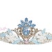 Elsa Frozen 2 Blue Dress Tiara Crown, Elsa Snowflake Crown, Elsa Tiara ...