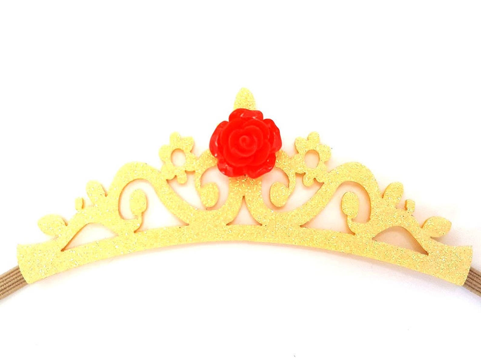 Princess Belle Crown Birthday Party Favorprincess Belle Tiara - Etsy