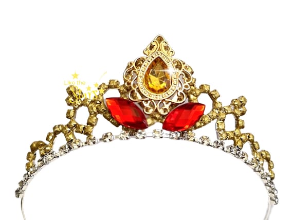 Princess Belle Crown Headband Princess Belle Tiara Princess | Etsy