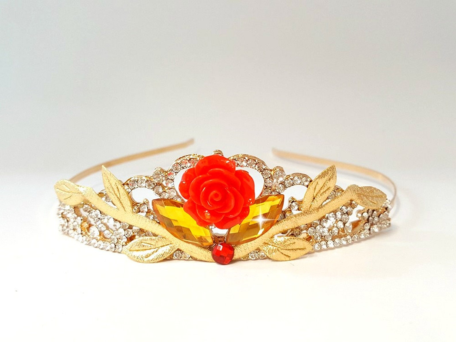 Princess Belle Birthday Crown Fits Princess Belle Outfit - Etsy