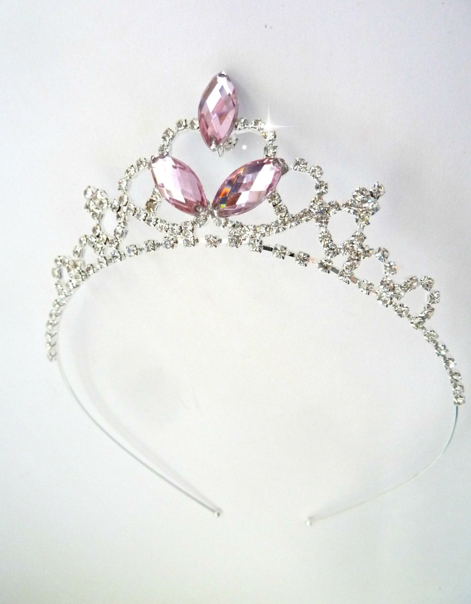 Pink Princess Rhinestone Tiara Princess Tiaracake Smash | Etsy